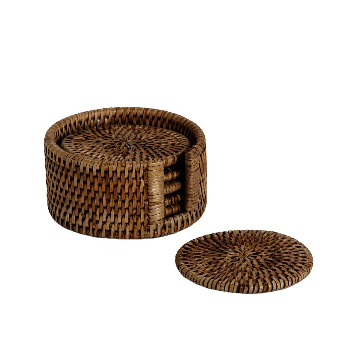 Posavasos de ratán natural marrón – Andrea House